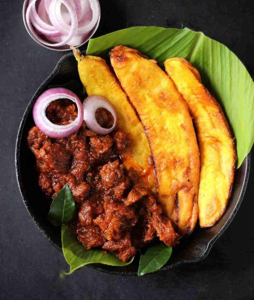 Pazham Pori With Beef Roast – Cardiff Indian Kitchen